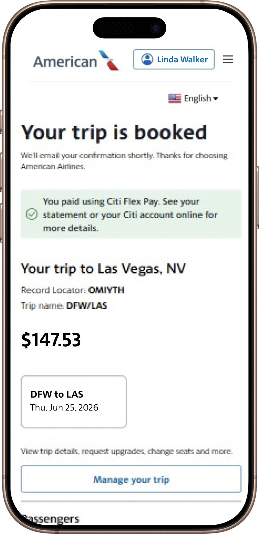 Citi Flex Pay on American Airlines | Citi.com